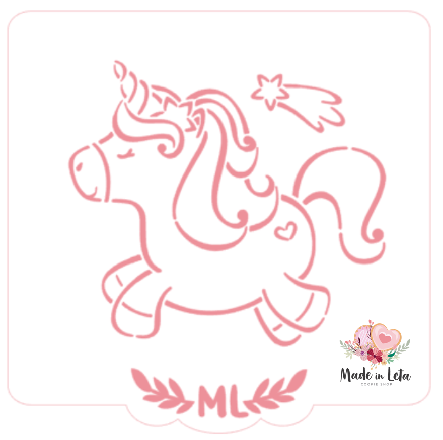 Licorne PYO Cookie- Pochoir – Made in Leta